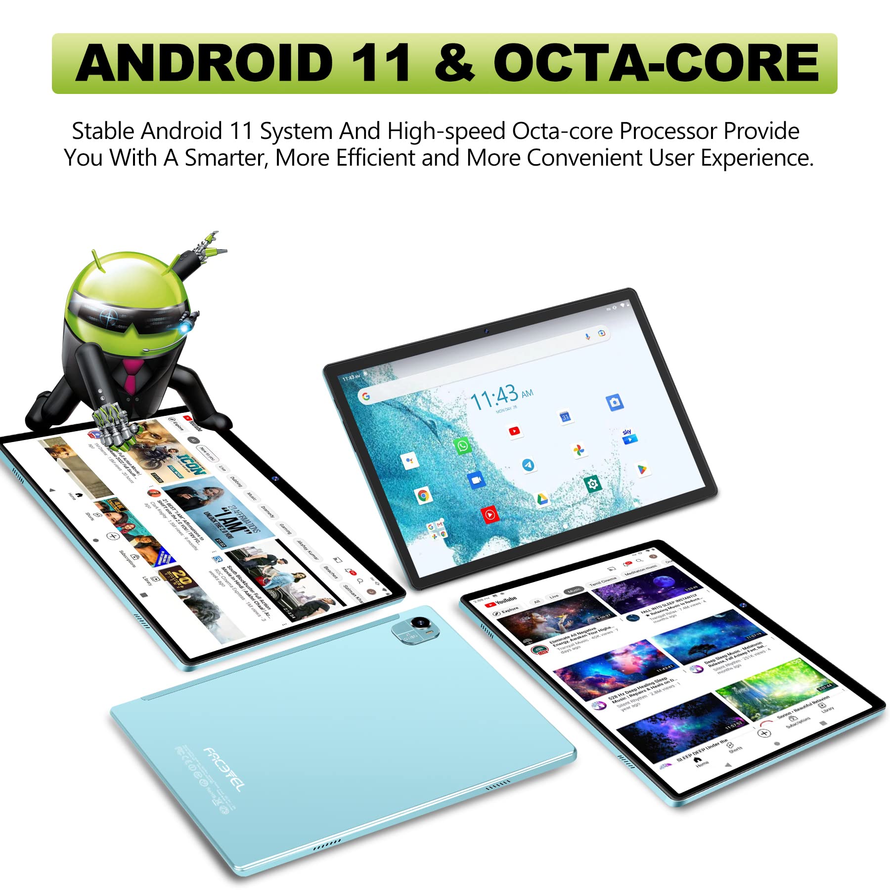 Mua FACETEL 2023 Newest Tablet 10 inch Android 11 Tablet 2 in 1 Tablet ...
