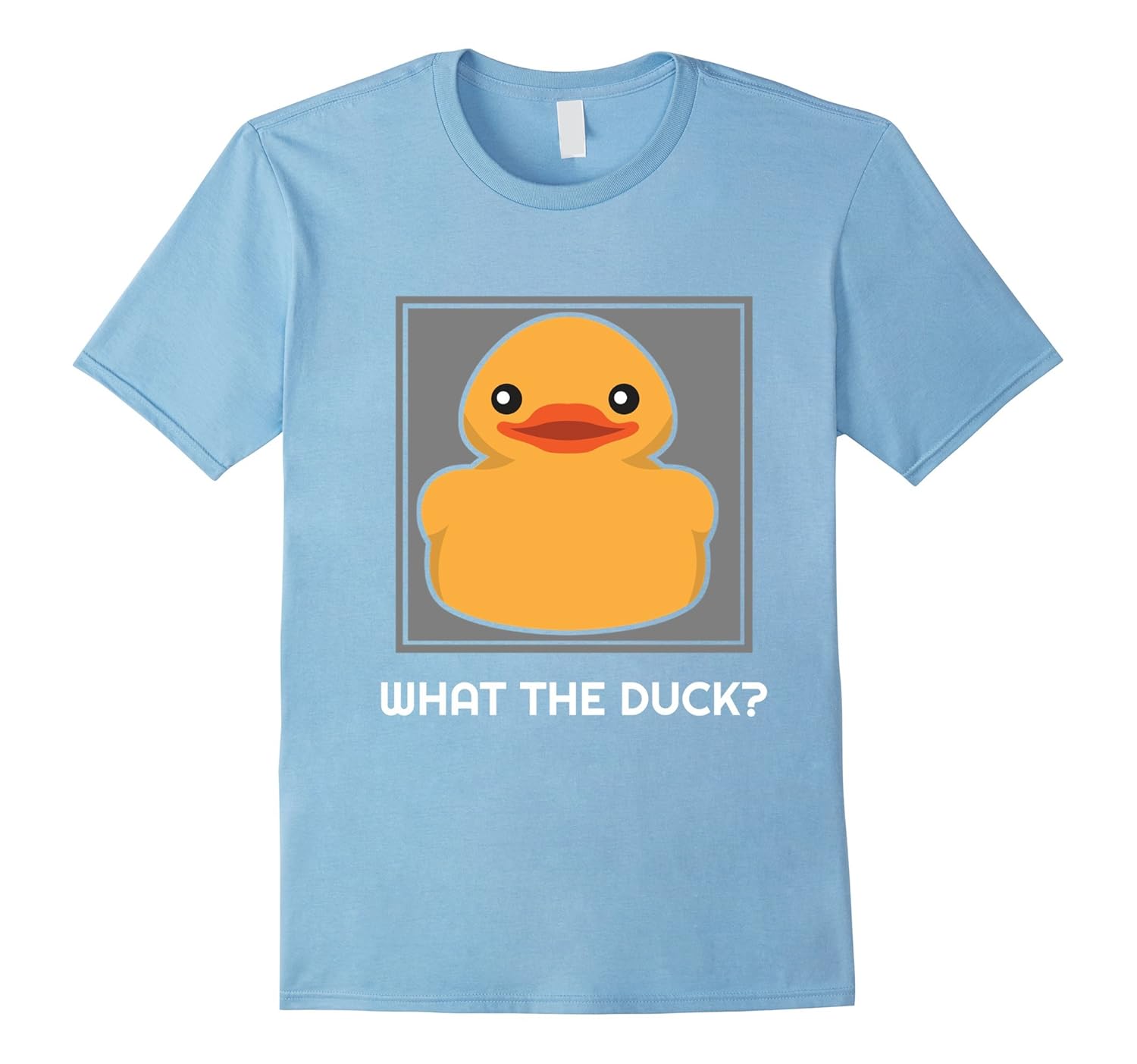 Funny What The Duck T-shirt Popular Yellow Rubber Ducky What The Duck T-Shirt-Art – Artvinatee