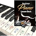 Amazon.com: QMG Beginner Piano Book for Kids, Piano Keyboard Stickers ...