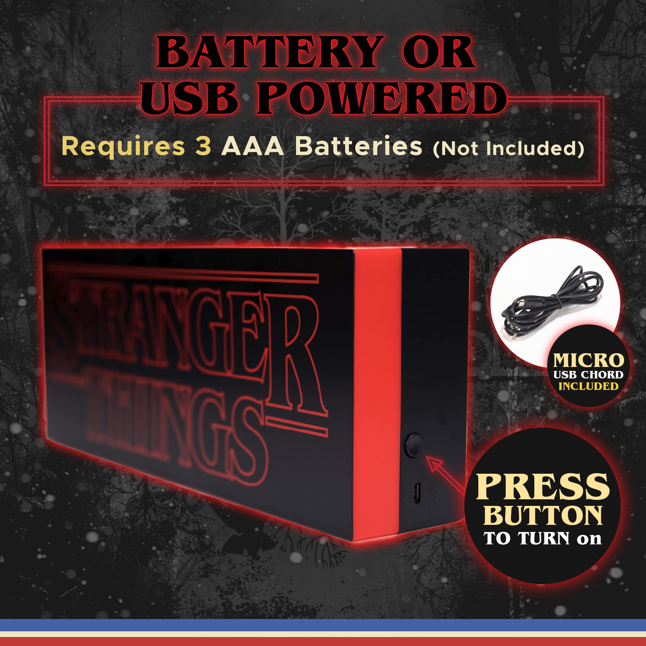 Mua Paladone Stranger Things Logo Light with 2 Light Modes, Officially ...