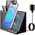 Amazon.com: 10W Fast Wireless Charger Desk Organizer, Wireless Charging ...