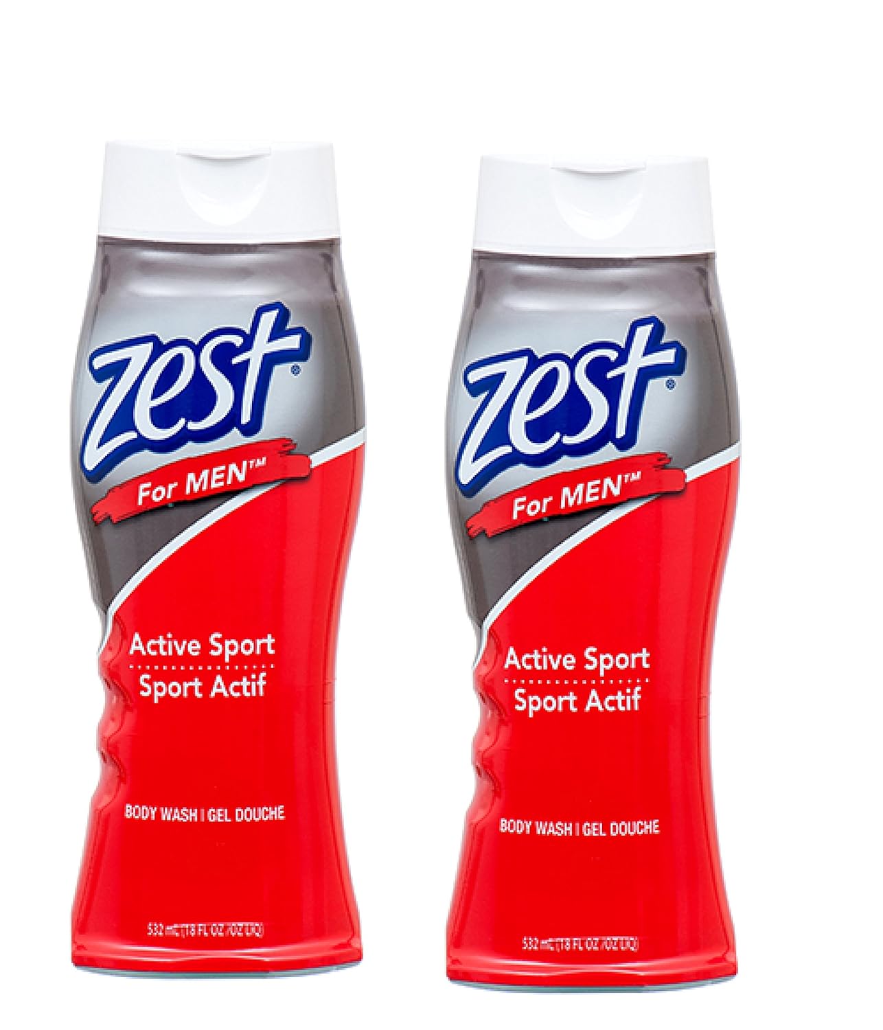 Amazon.com : 2 PK. OF ZEST FOR MEN ACTIVE SPORT 18 OZ. EA. 36 OZ. TOTAL ...