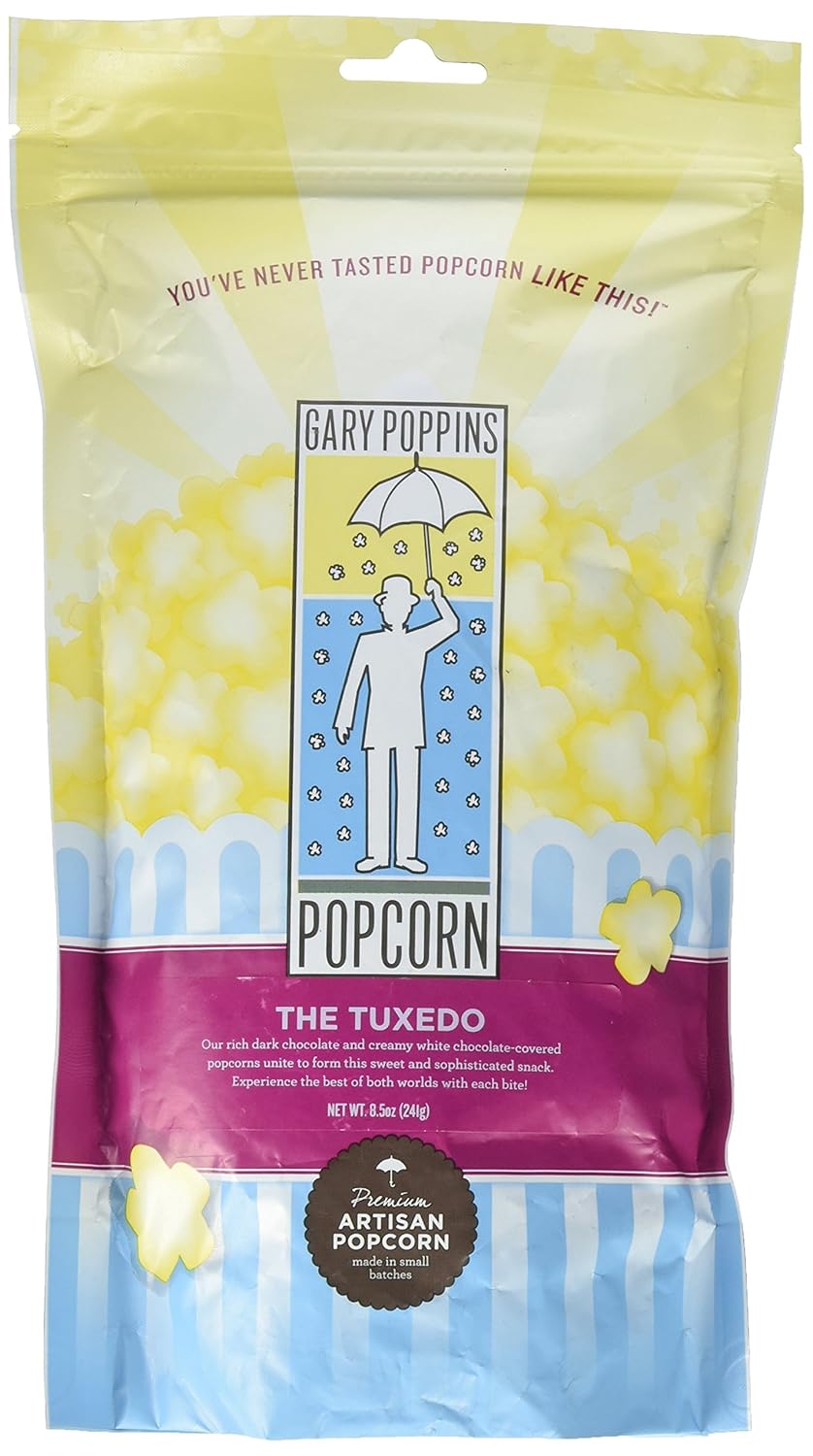 Amazon.com : Gary Poppins Popcorn Handcrafted Popcorn, White & Dark ...