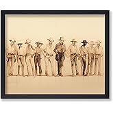 Amazon.com: Poster Master Vintage Landscape Print - Cowboy Poster ...