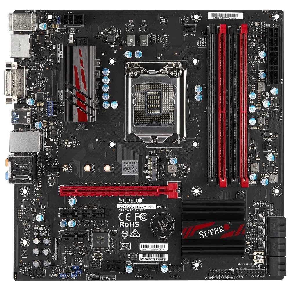 Amazon.in: Buy Supermicro C7Q270-CB-ML-O SUPERO Core Business Intel Q270 chipset Micro-ATX ...