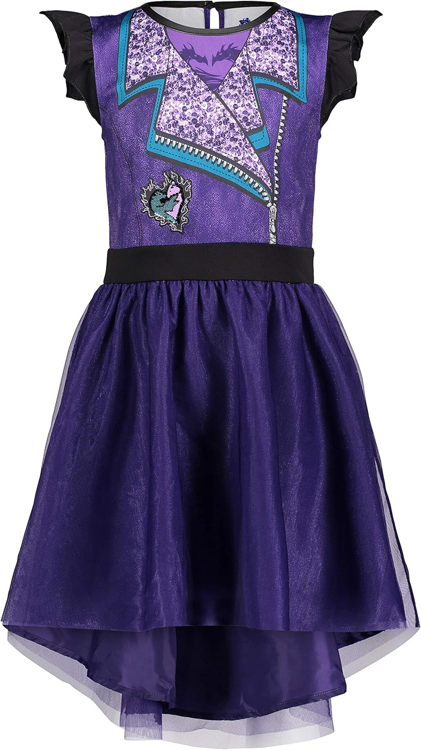 Disney Descendants Mal Girls Costume Dress: Amazon.ca: Clothing ...