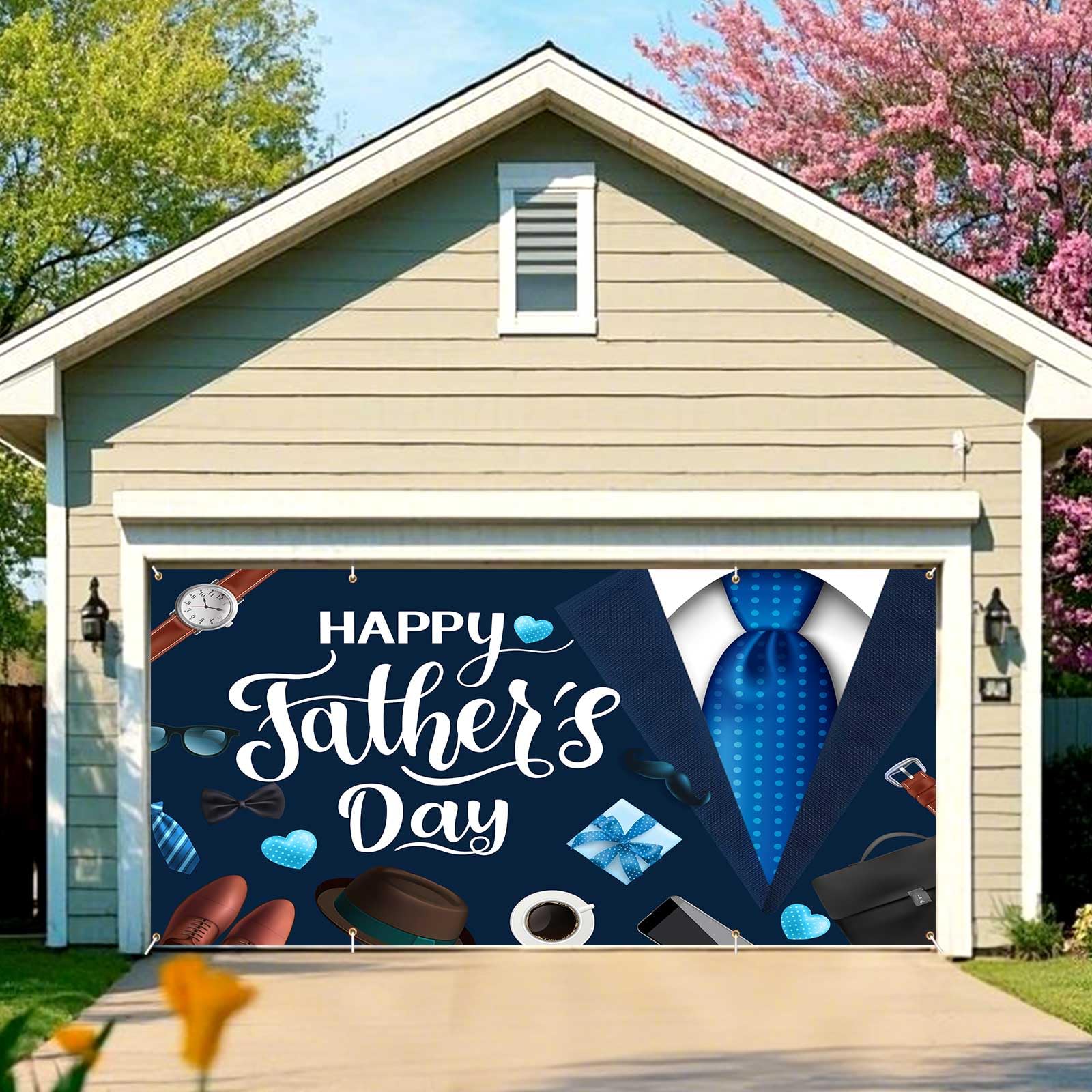 Happy Fathers Day Garage Door Cover Banner Decorations, Father's Day ...