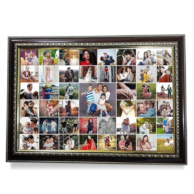 The Wolf Store Synthetic Wood Personalized Wall Collage Photo Frames ...
