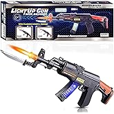 Amazon.com: Light Up Rotary Machine Toy Gun with Tripod Stand by ...