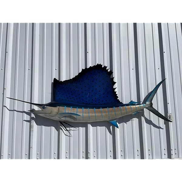 Yellowfin Tuna 55r Inch Half Mount Fiberglass Fish Replica Yellowfin