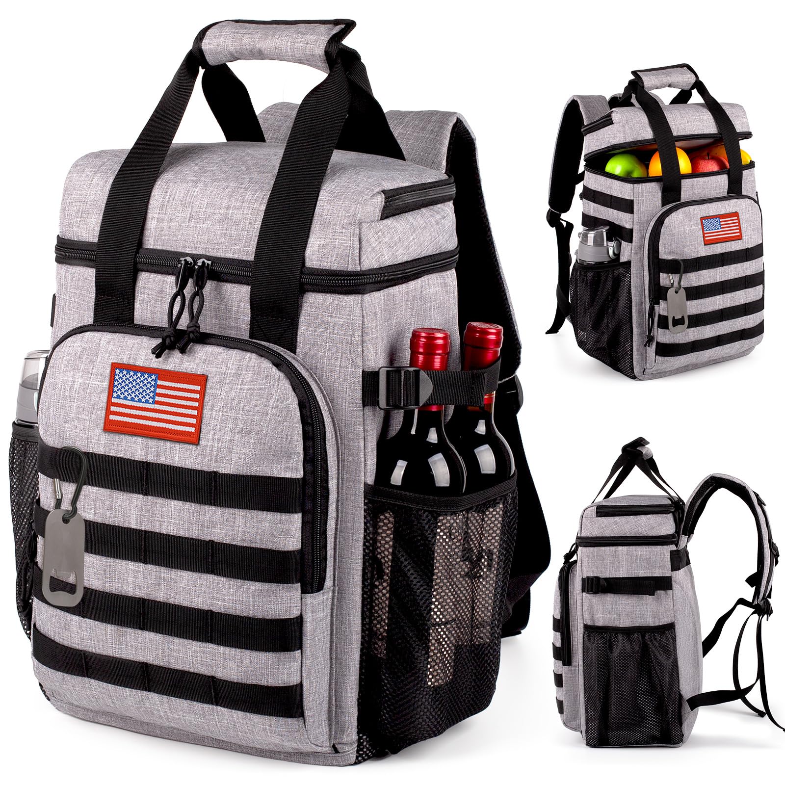 Tactical Backpack Cooler,Lunch Backpack for Men Work with Handle?Soft ...