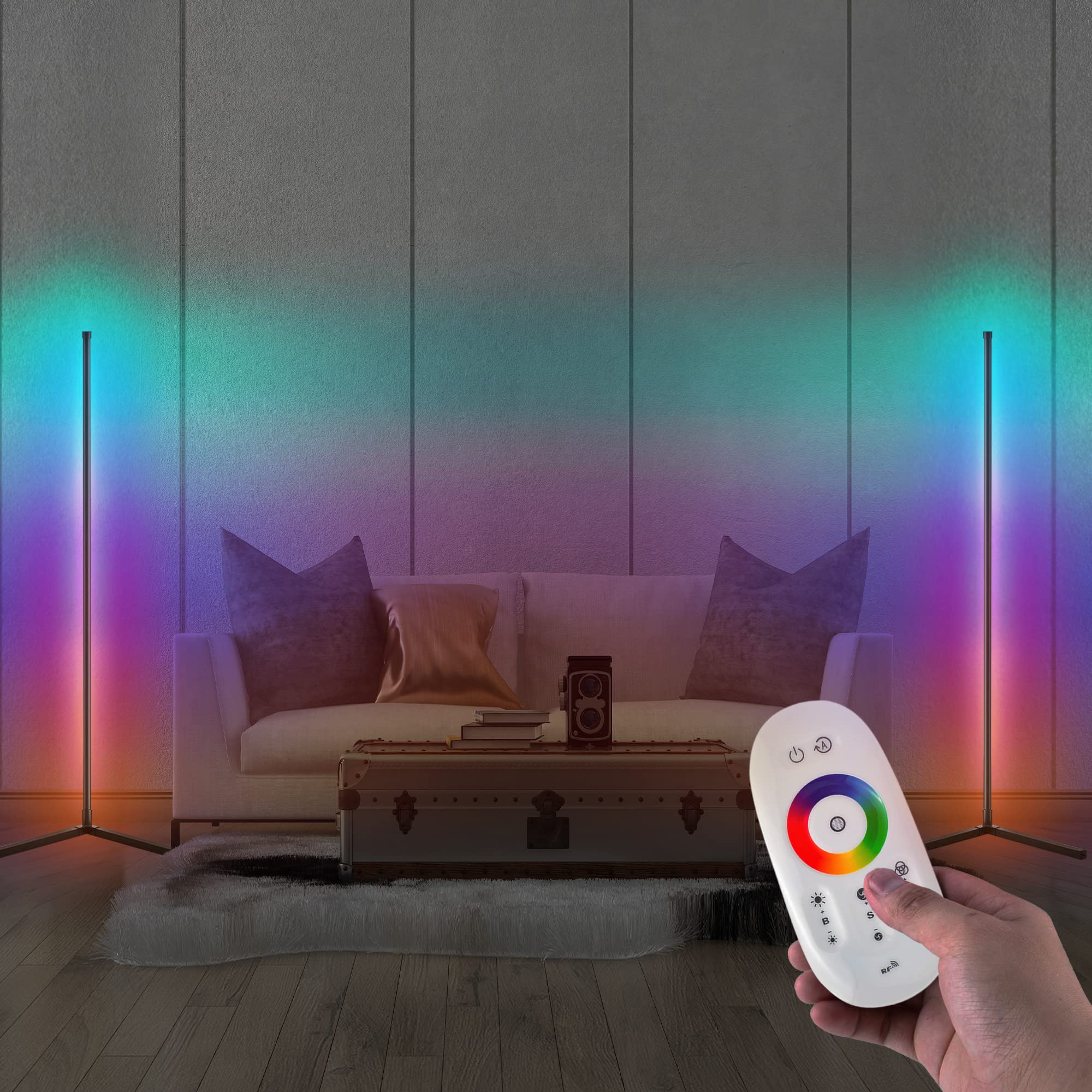 Mua Tall RGB Corner Light - Dimmable Corner Lighting RGB Lamp - Color ...
