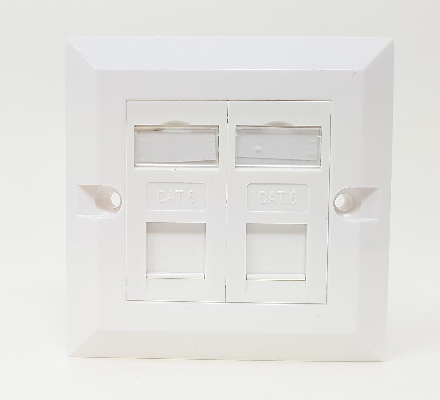 Maincore Double RJ45 / Cat6 / Face Plate/Faceplate Wall Socket Network ...