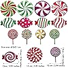 30 Pieces Peppermint Cutouts Christmas Candy Cutouts Colorful Candies ...