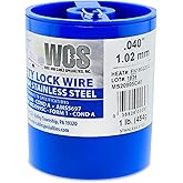 Amazon.com: Lock Wire, T302/304 Stainless, NASM20995, MS20995C, ASTM ...