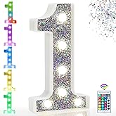 Amazon.com: Marquee Numbers Lights Halloween Decoration, Glitter Purple ...