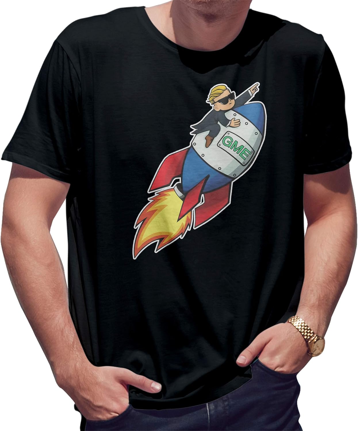 GameStop to The Moon Men's T-Shirt: Amazon.co.uk: Clothing