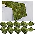 Amazon.com: Jutom Dried Moss Table Runner Preserved Moss Mat Artificial ...