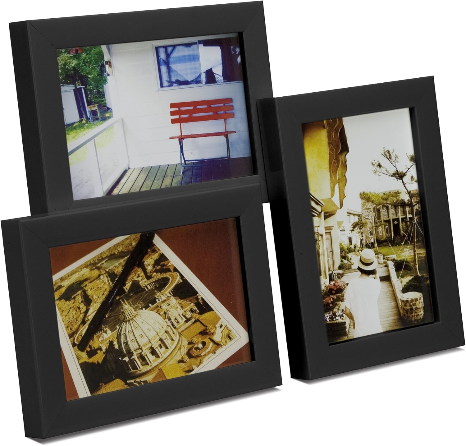 Amazon.com - Umbra Tira Three-Opening Collage Picture Frame, High-Gloss ...
