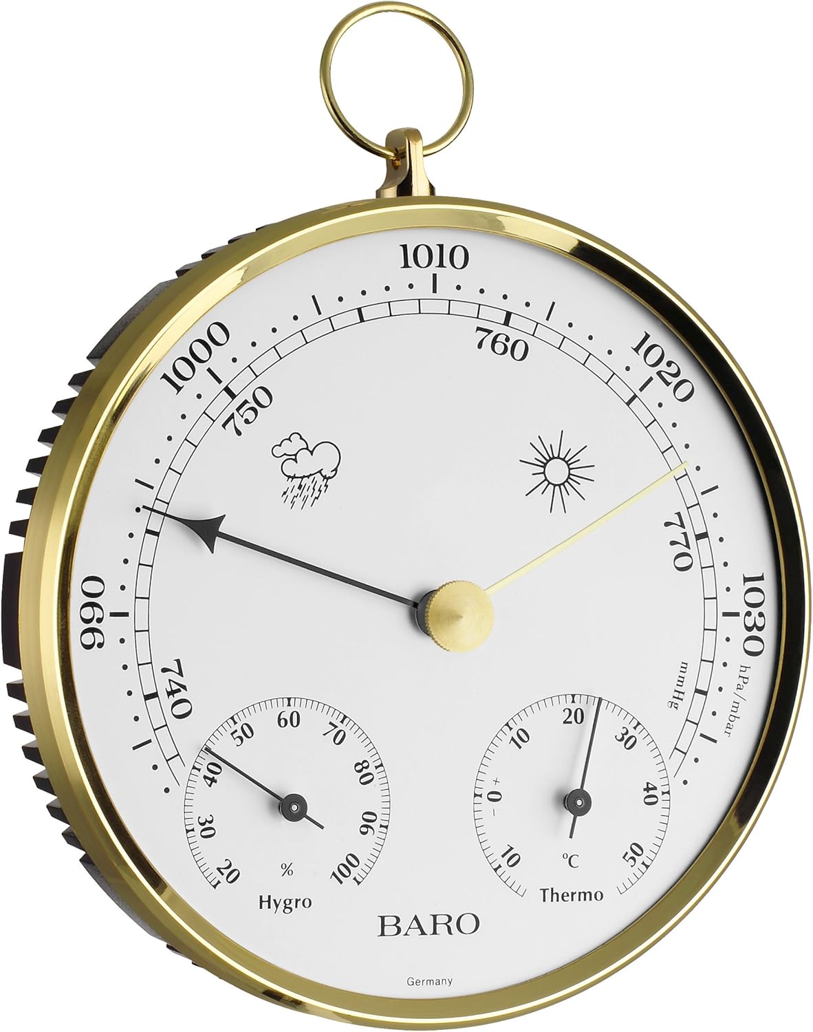 TFA 20.3006.32 - Barometro/termometro/igrometro, Struttura con Bordo in ...