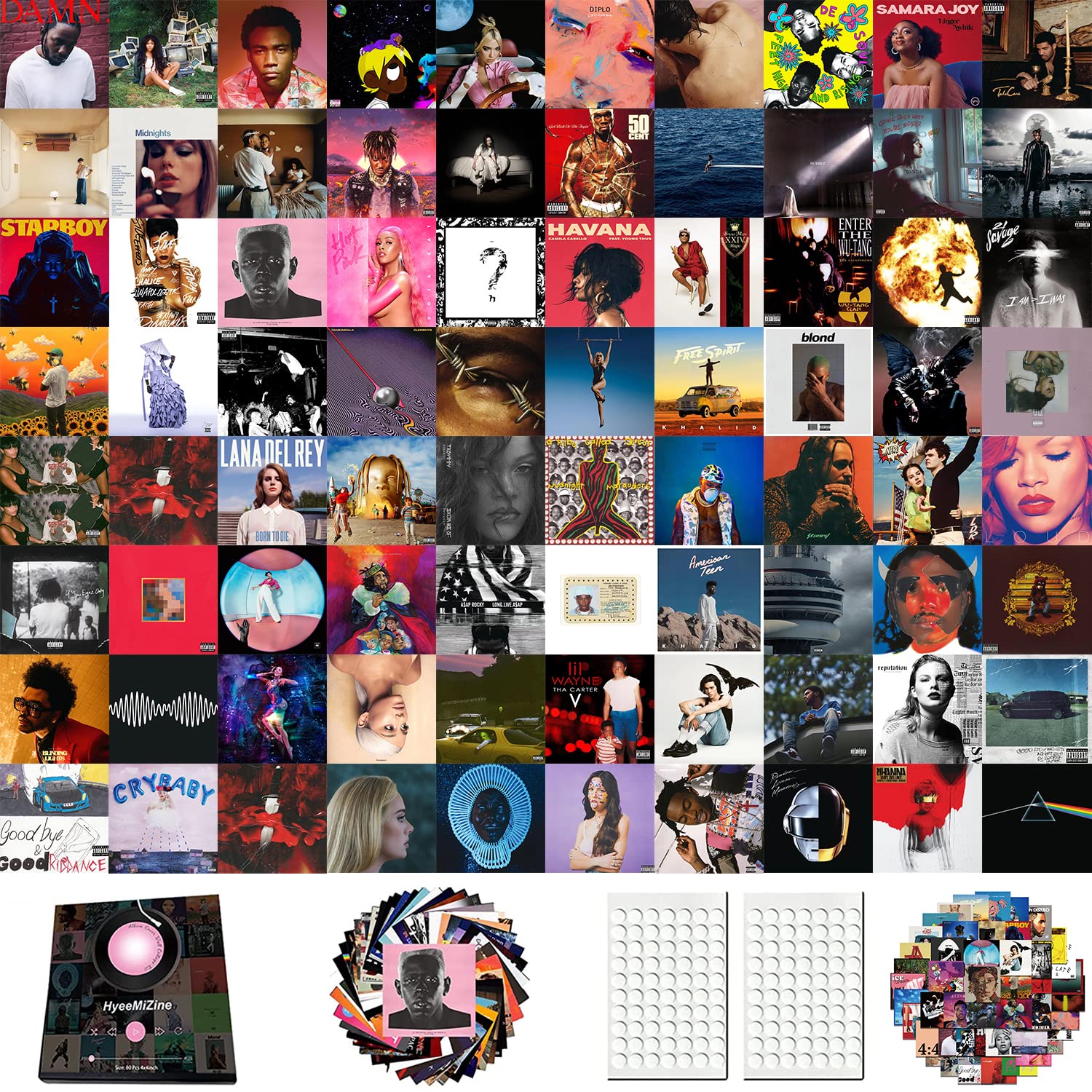 Mua HyeeMiZine 80 Pcs Album Cover Posters Aesthetic Wall Collage Kit ...