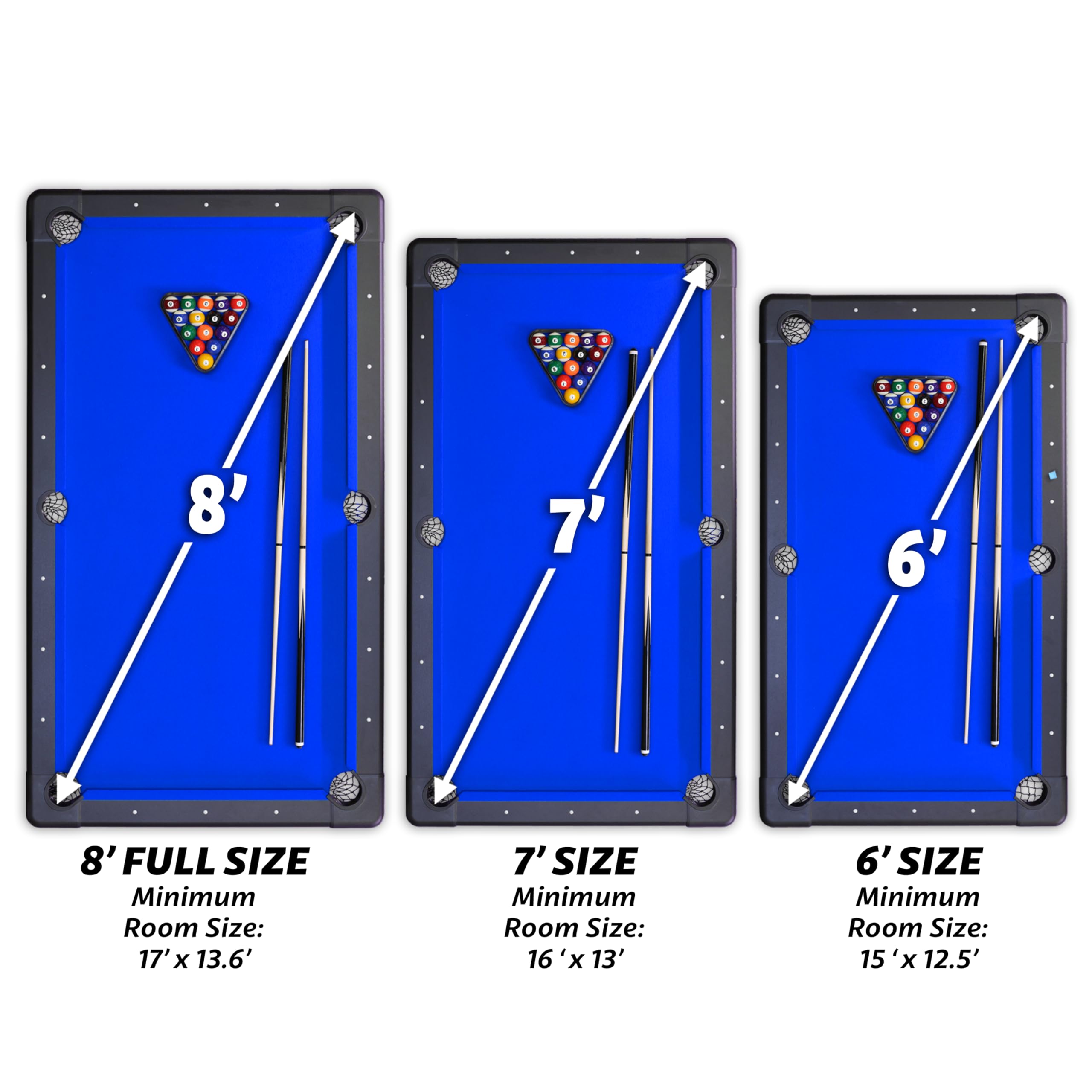 Mua GoSports 6, 7, or 8 ft Billiards Tables - No Assembly, Choose Your ...