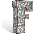 Amazon.com: Galvanized Metal Letters for Wall Decor - 3D Letter F for ...
