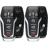 Amazon.com: KeylessOption Keyless Entry Remote Smart Key Fob Shell Case for Ford Fusion Mustang ...