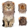 Amazon.com : BESKYOO Cat Lion Mane Halloween Costume for Small Cats ...