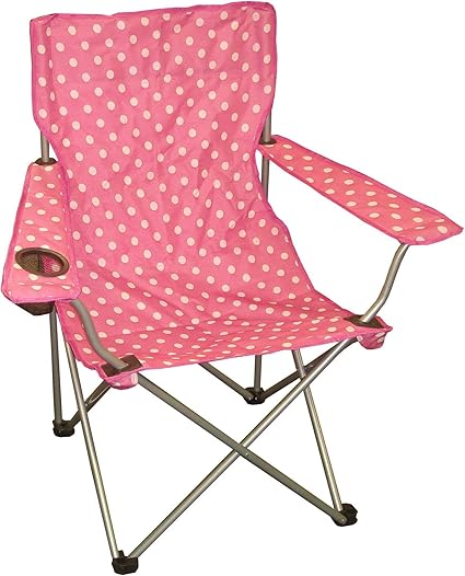 SunnCamp Adult Pink Dotty Arm Camping Chair - Pink: Amazon.co.uk ...
