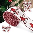 Amazon.com: ACSENCETER Red Cardinal with Berry White Patterned Wired ...