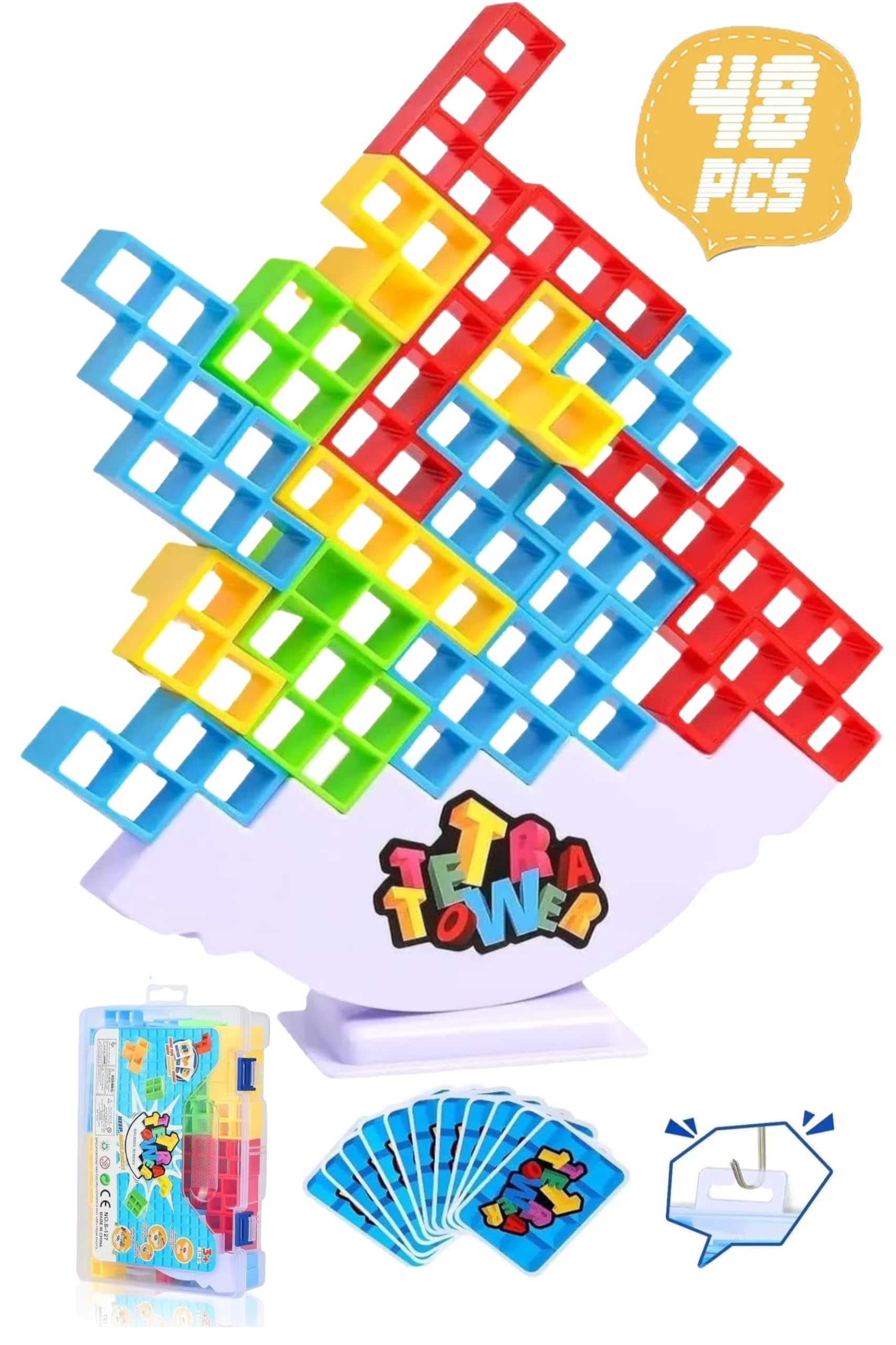 Mua 48 PCS Tetra Tower Game, Tetris Tower Balancing Stacking Board ...