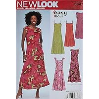 Amazon.com: New Look Sewing Pattern Misses Dresses, Size A (8-10-12-14 ...
