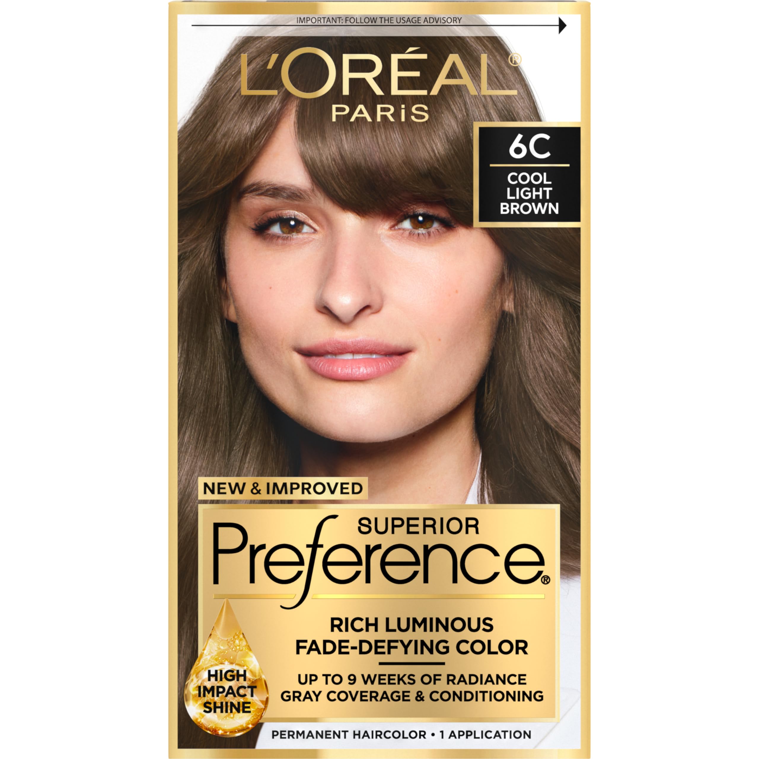 Mua Superior Preference Fade-Defying + Shine Permanent Hair Color, 6C ...