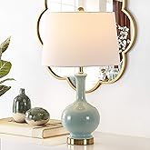 SAFAVIEH Lighting Collection Hanron Modern Blue 26-inch Bedroom Living ...