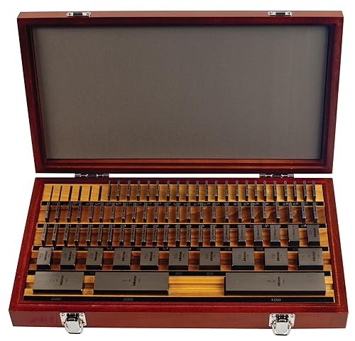 Mitutoyo Steel Square Gage Block Set, ASME Grade AS-2, 1.0 - 4.0 ...