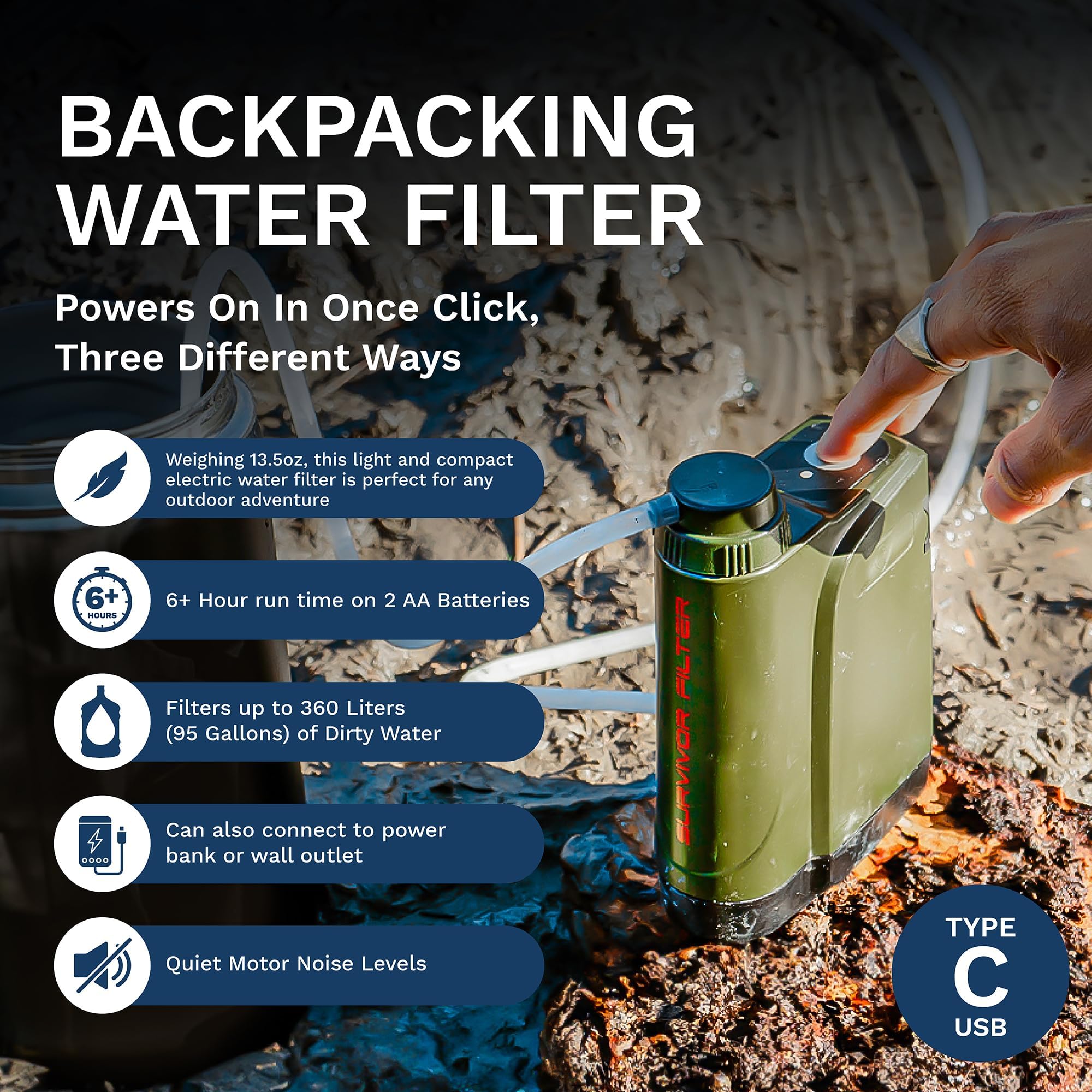 Mua Survivor Filter PRO X - Electric Portable Camping Water Filter ...