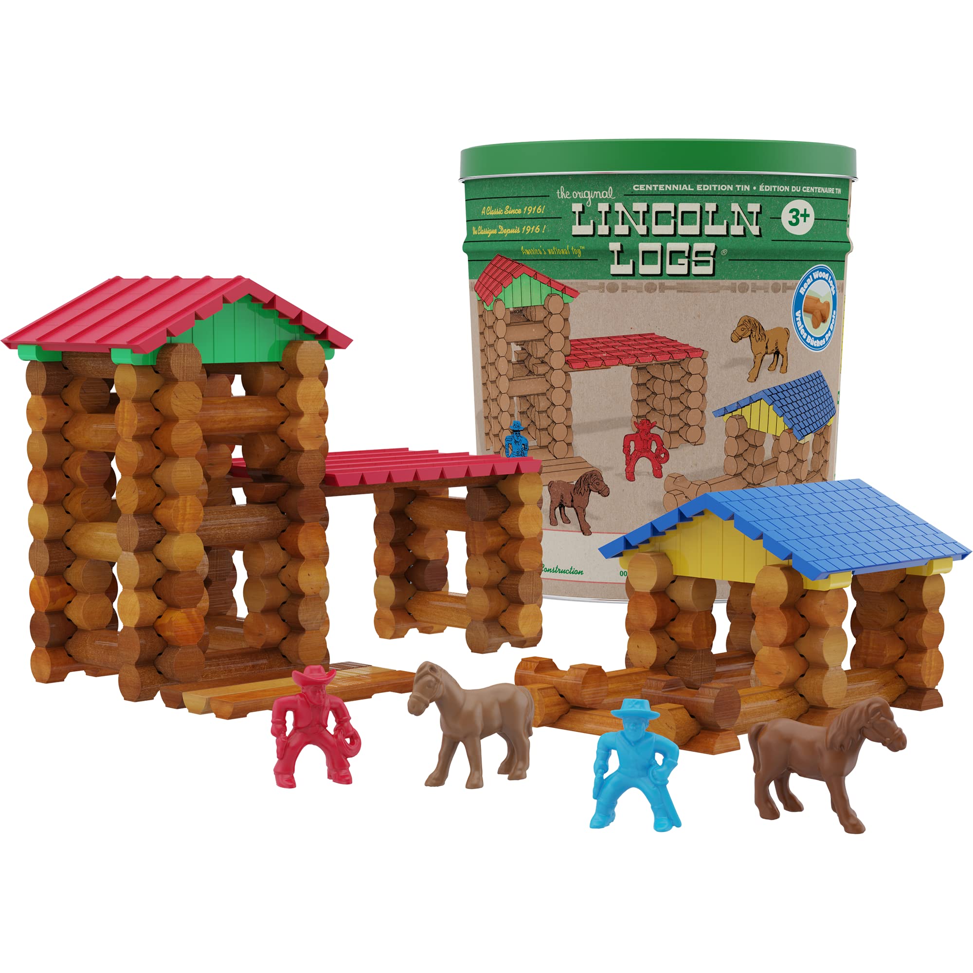 Mua Centennial Wood Building Set - 150+ Pieces, Ages 3+, Amazon ...