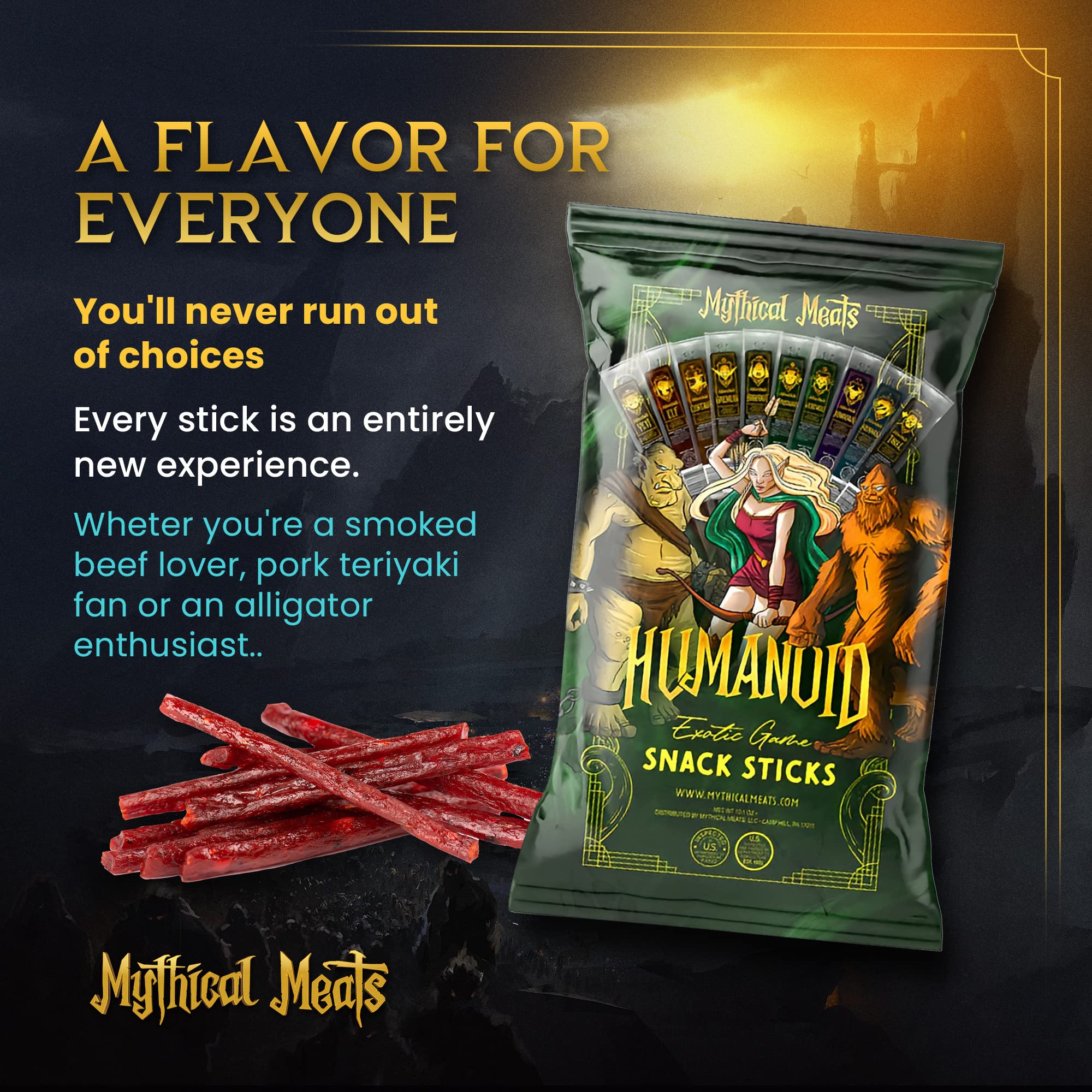 Mua Mythical Meats Original & Humanoid Sampler Pack BUNDLE – 20 Exotic ...