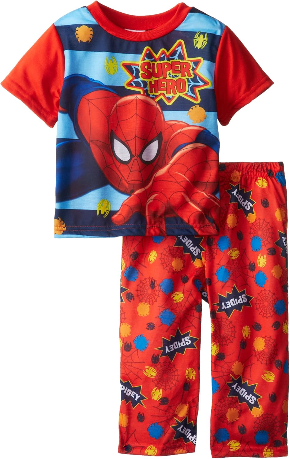 Amazon.com: AME Sleepwear Little Boys' Marvel Spider-Man Pajama Set ...