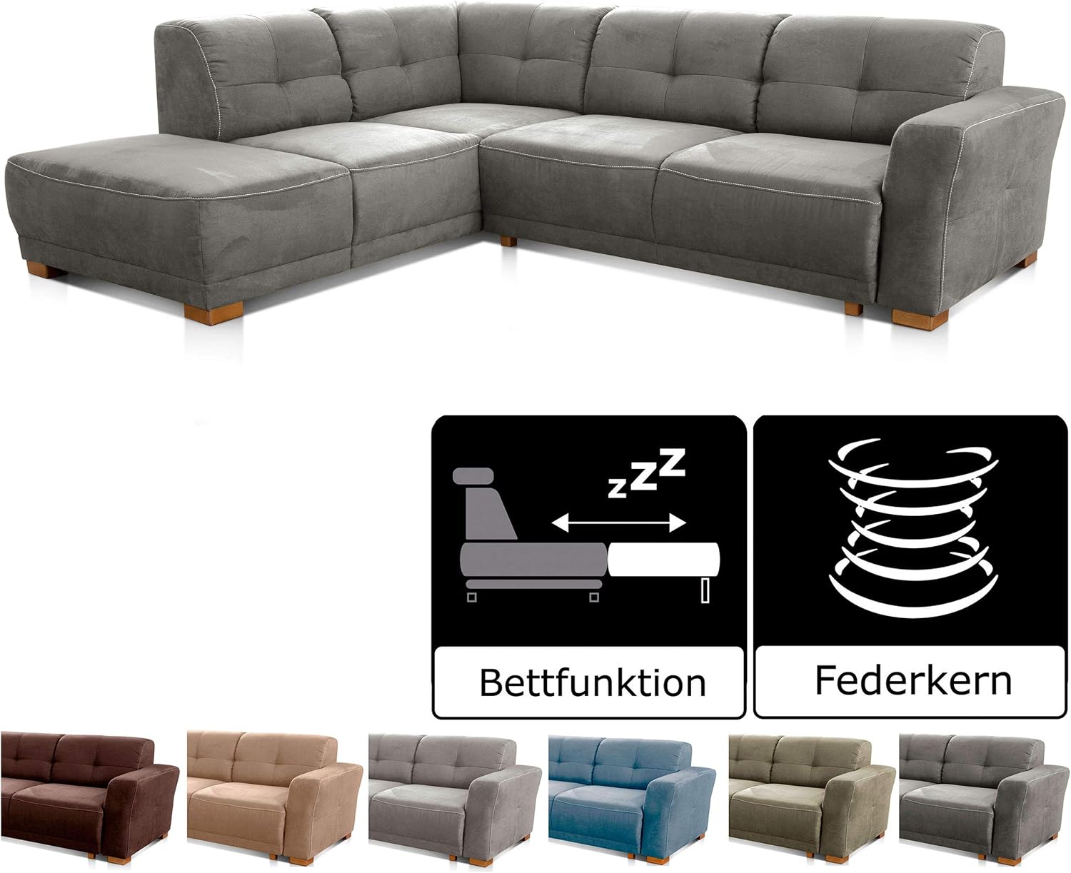 Federkern Sofa Mit Schlaffunktion