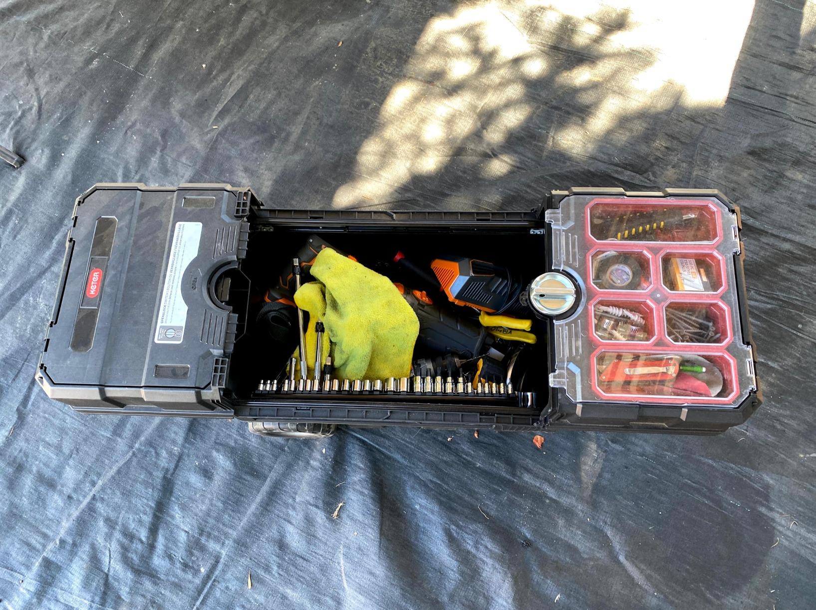 $27/mo - Finance Keter Mobile Hawk Cart and Stackable Tool Box System ...