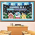 Amazon.com: Winter Snow Globe Bulletin Board Set Winter Christmas ...