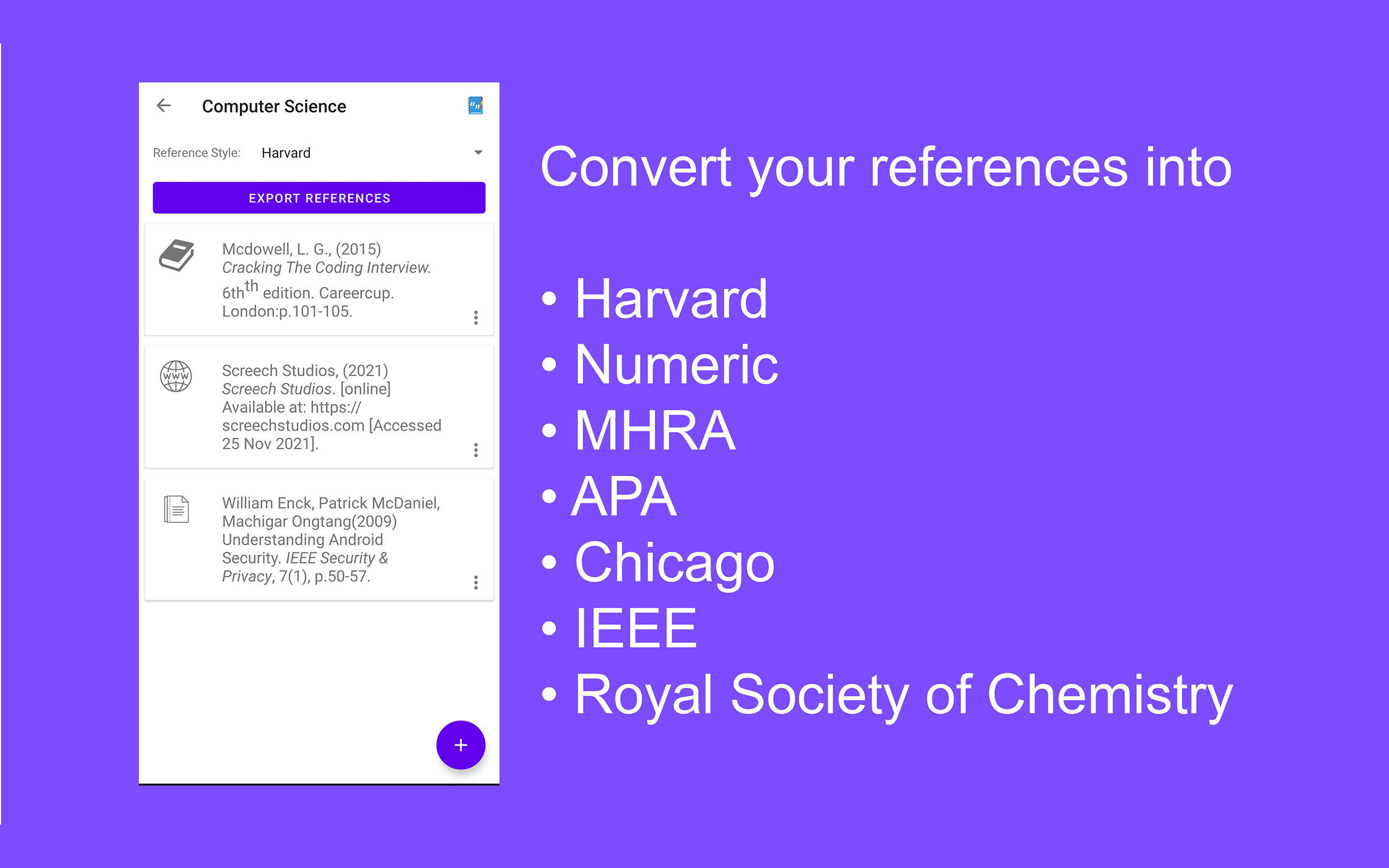 Reference Generator PRO:Amazon.co.uk:Appstore for Android