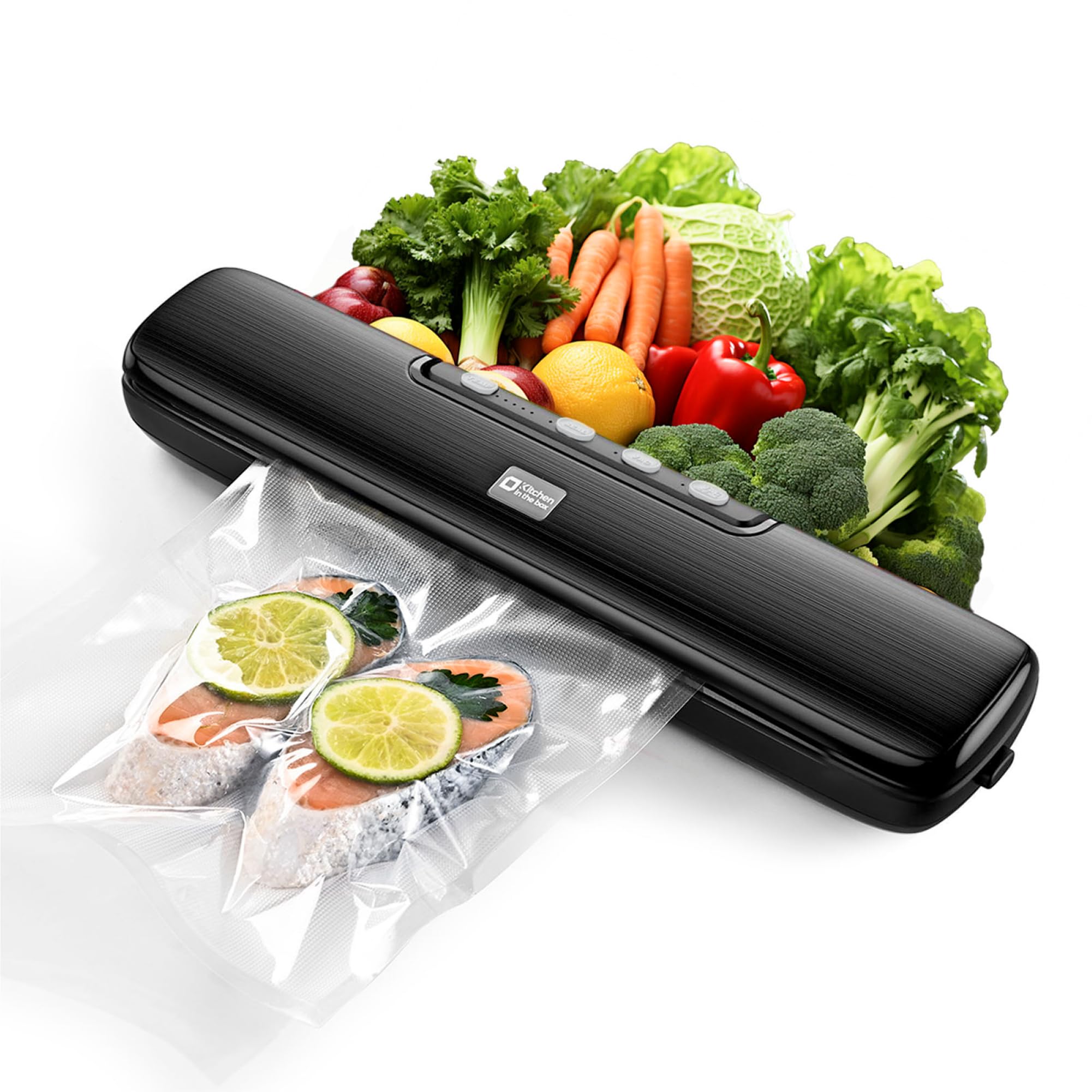 Vacuum Sealer Machine,Kitchen in the box Food Sealer Machine for Food Storage,Dry/Wet/Seal/Vac ...