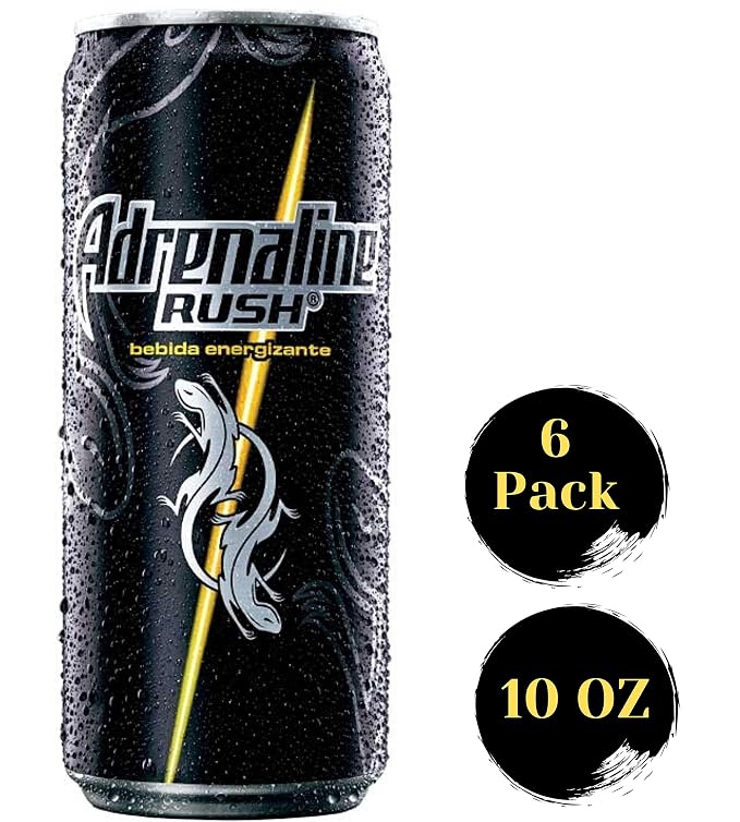 Amazon.com : Adrenaline Rush Energy Drink Passion Fruit Flavored Bebida ...