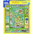 Amazon.com: White Mountain Puzzles Michigan - 1000 Piece Jigsaw Puzzle ...