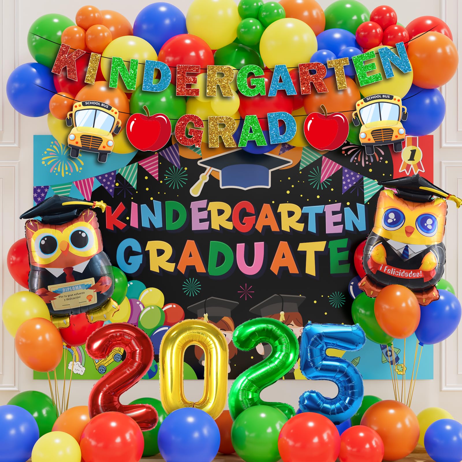 Kindergarten Graduation Decorations Kit 2025 – 50+ Pcs Graduation ...