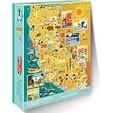 Amazon.com: Hennessy Puzzles California Map Jigsaw Puzzle - 1000 Piece ...