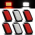 Amazon.com: PVerandio 6PCS 5x3 Inch 24 LED 4 Red Stop/Turn/Tail/Lights ...